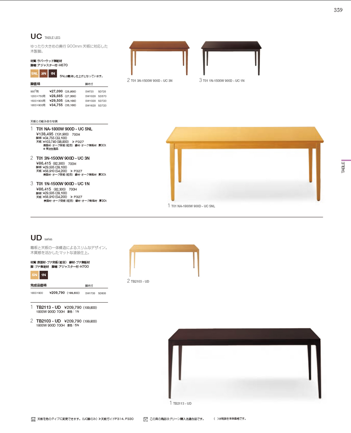 クレスのTABLE LEG(UC)のページ